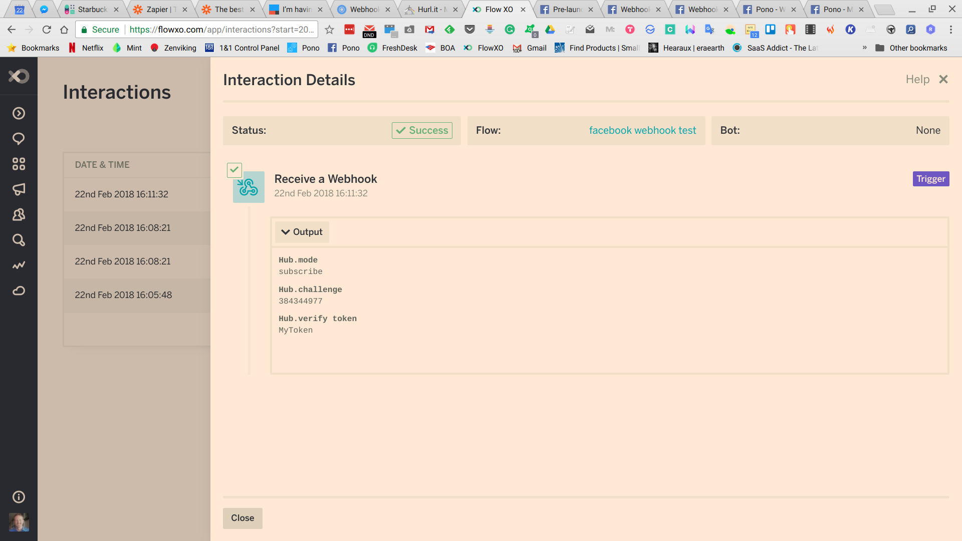 Facebook Api Webhook Verification Questions Flow Xo Community